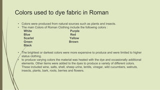 ROMAN COSTUME | PPTX