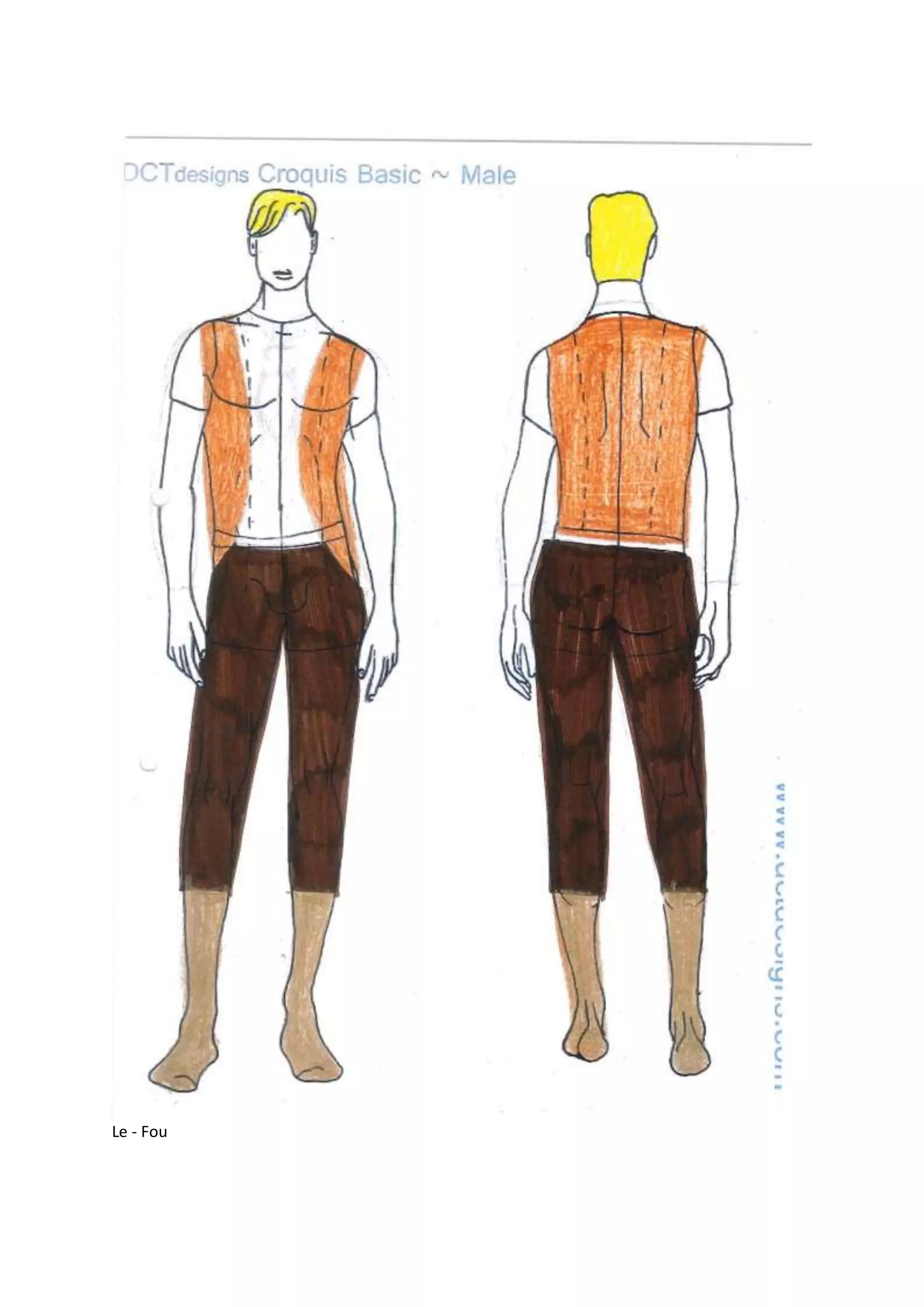 Costume drawings for principals | DOCX