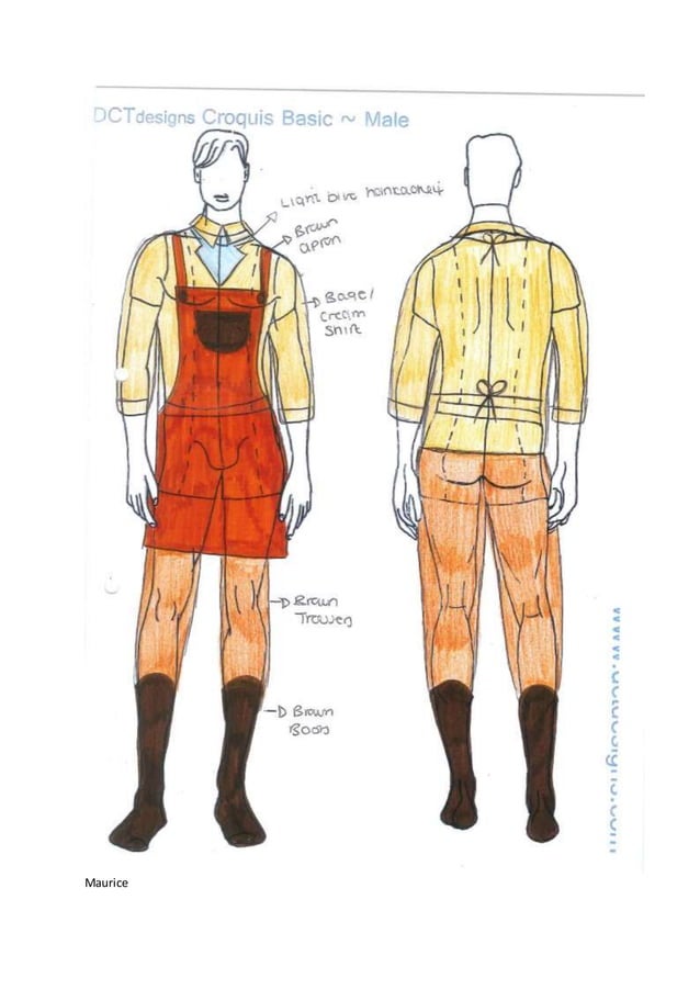 Costume drawings for principals | DOCX