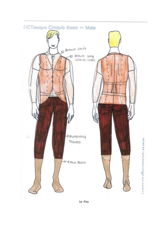 Costume drawings for principals | DOCX