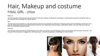Costume hair and makeup | PPTX
