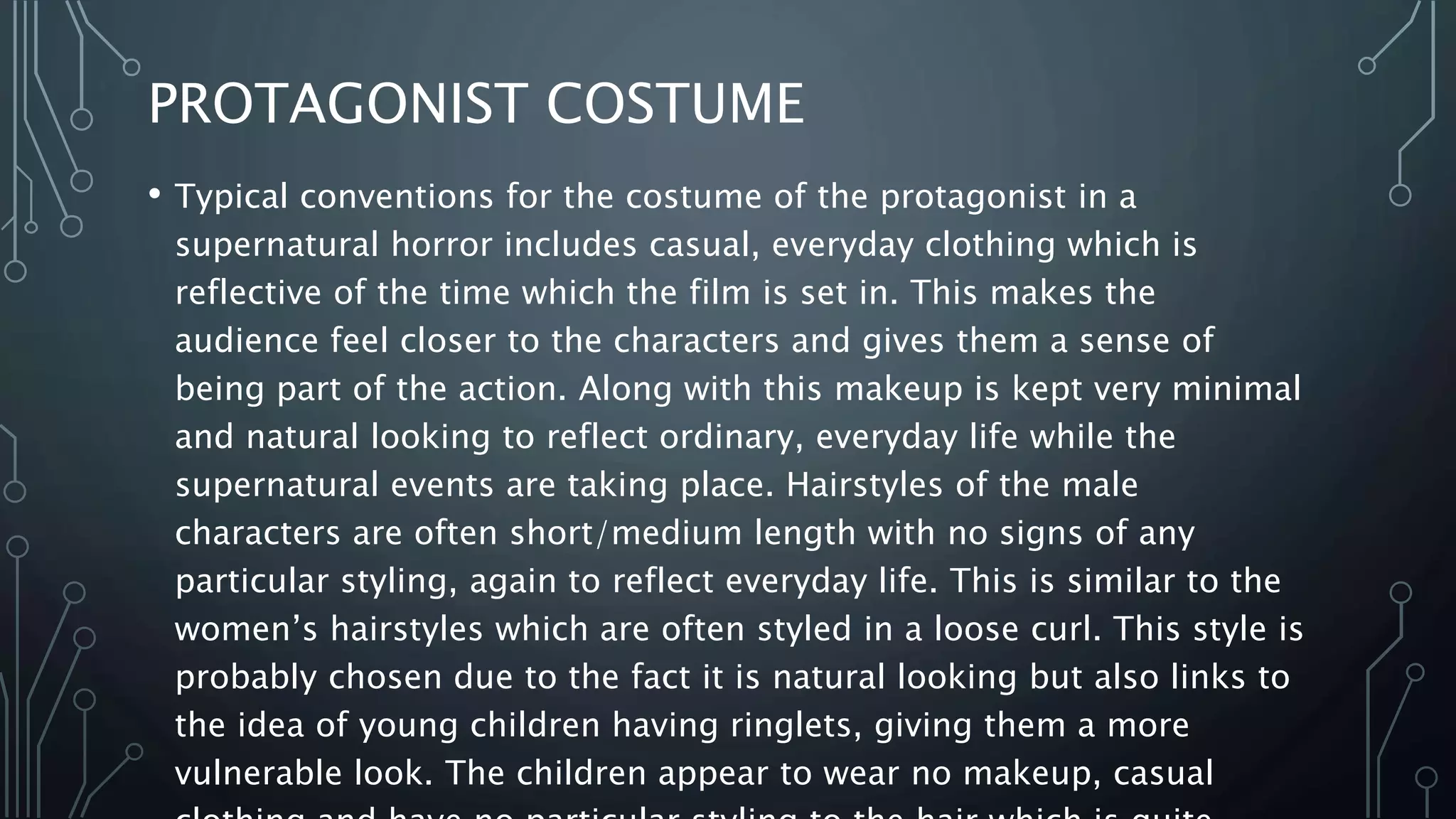 Costume, hair and makeup analysis | PPT