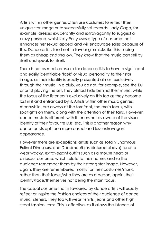 Costume ideas | DOCX