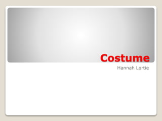 Costume PowerPoint | PPT
