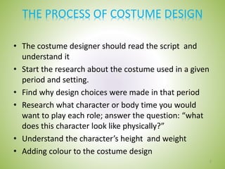 Costume presentation | PPTX