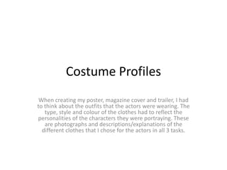 Costume profiles | PPTX