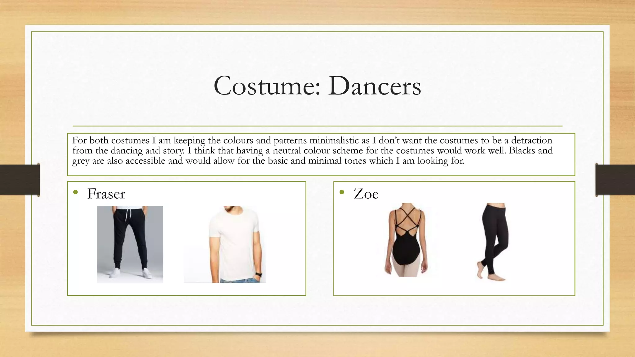 Costume, prop and actors | PPT