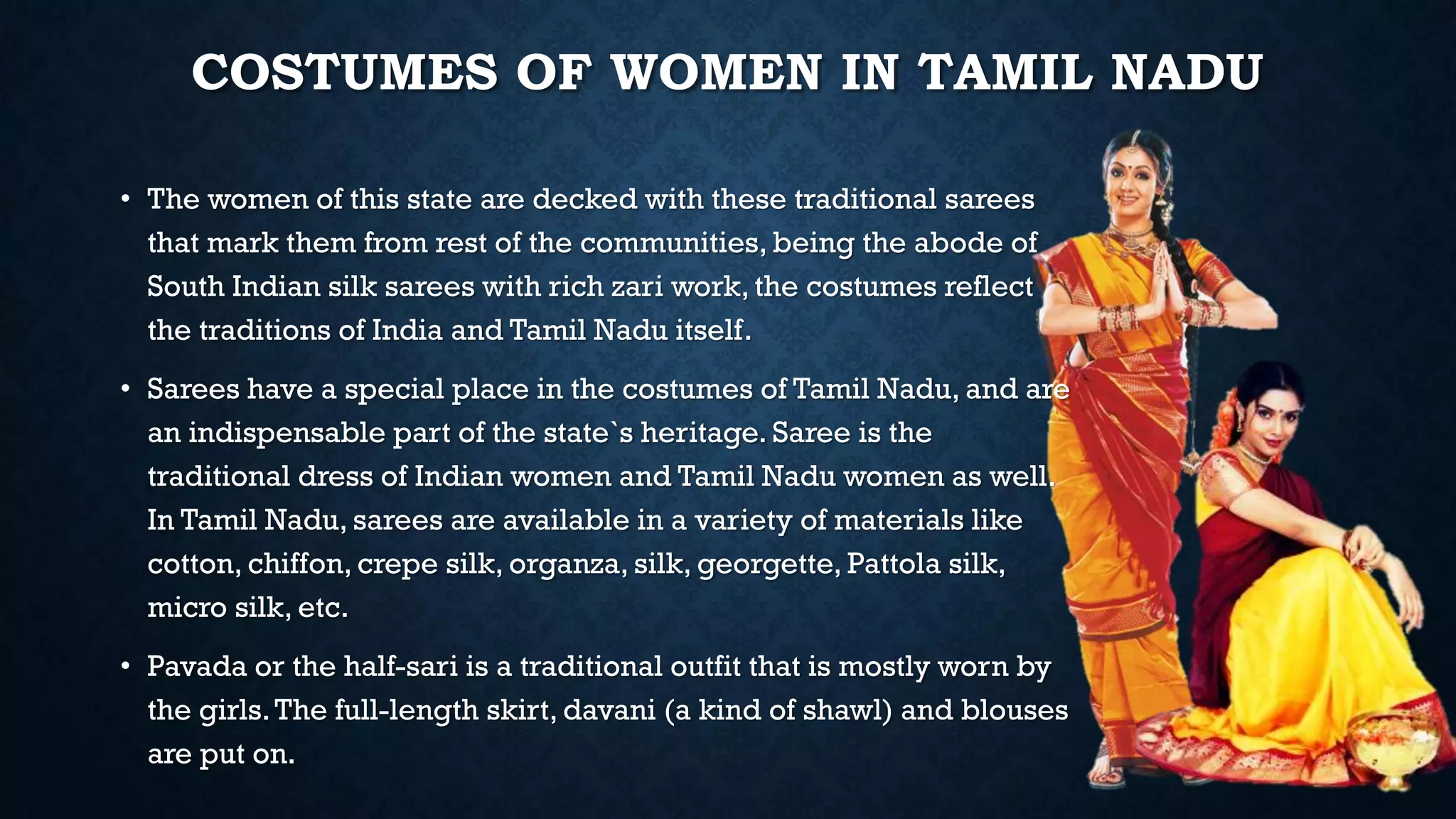Costumes and textiles of tamil nadu | PDF
