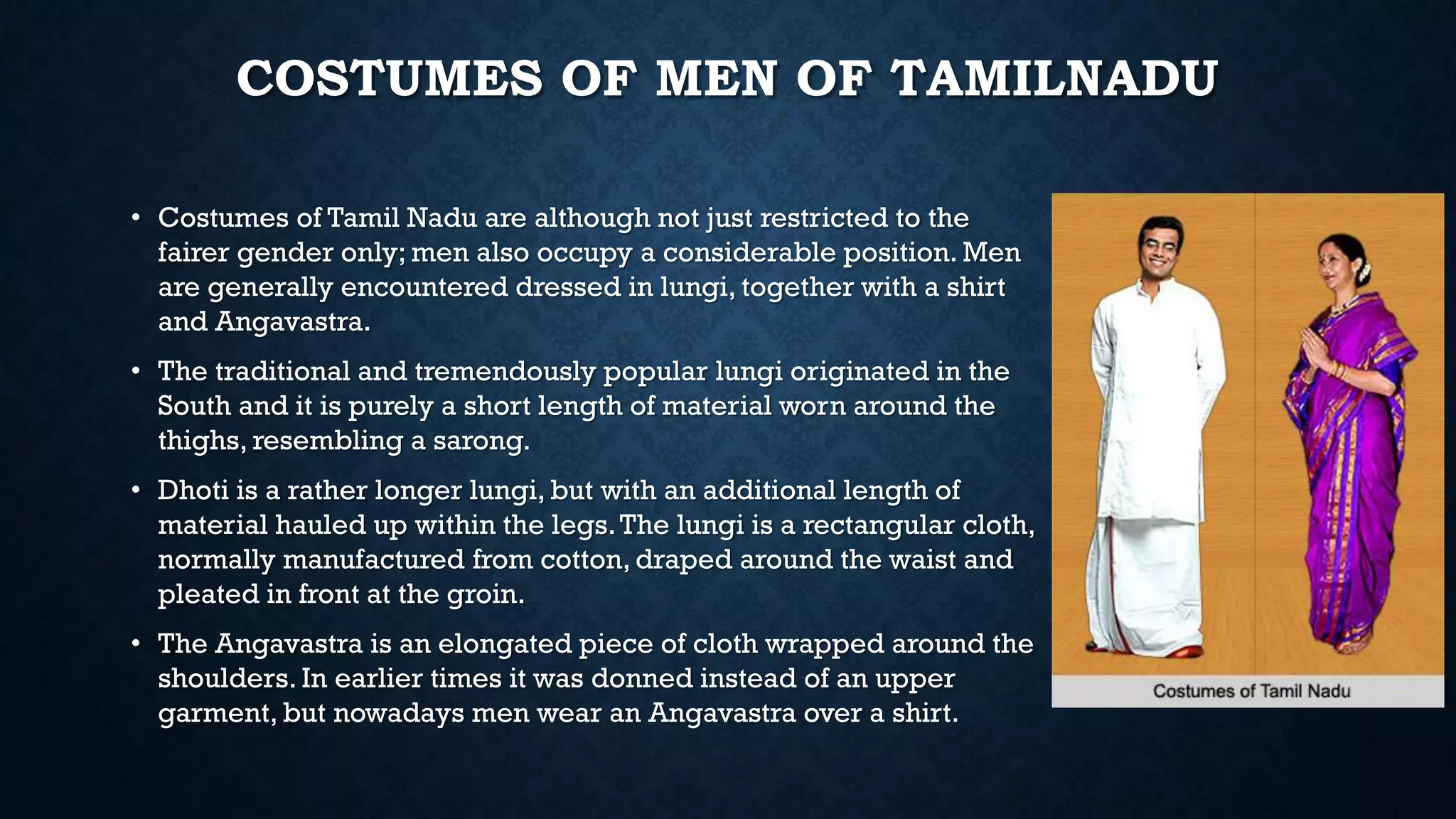 Costumes and textiles of tamil nadu | PDF