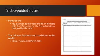 Costumes and traditions | PPTX