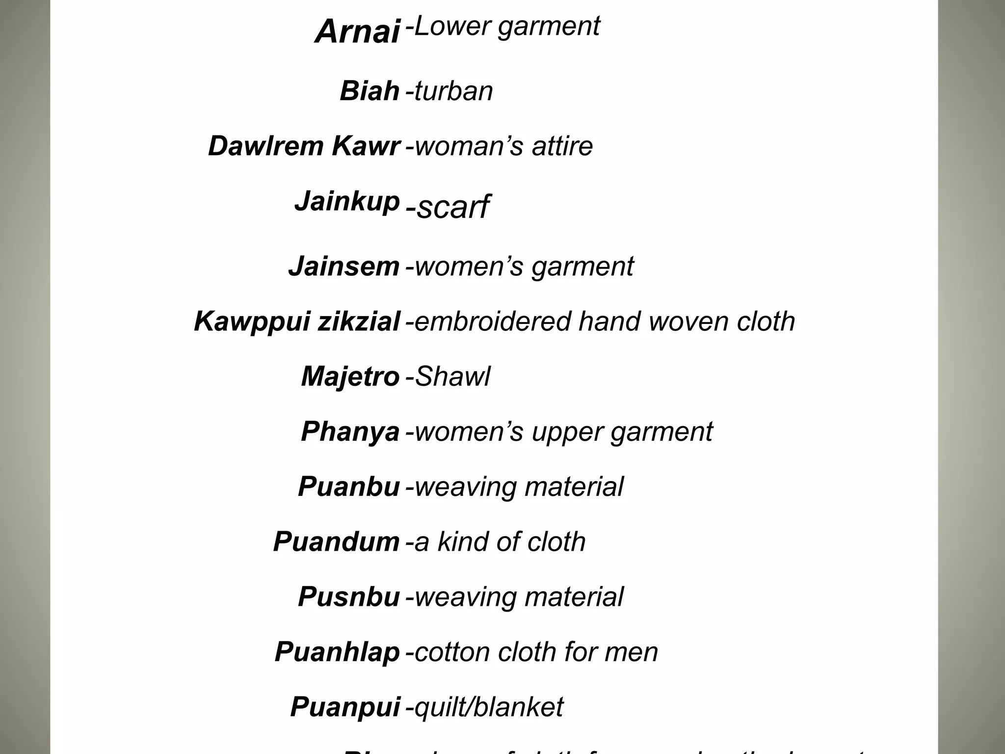 Costumes of mizoram | PPTX