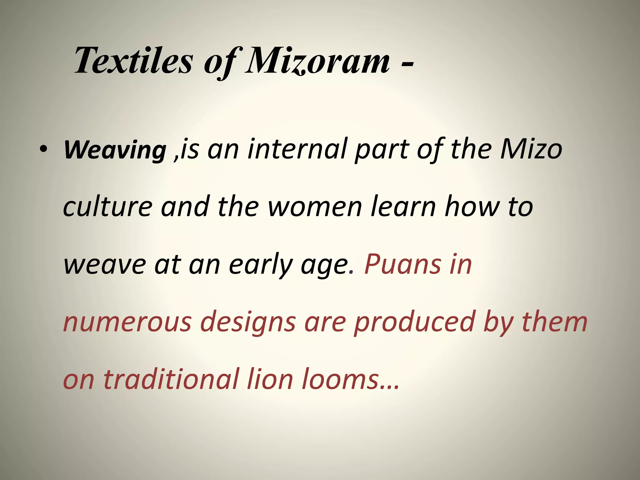 Costumes of mizoram | PPTX