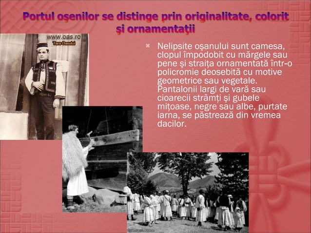 Costumul osenesc | PPT