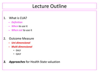 Pharmacoeconomics Cost utility analysis | PPTX