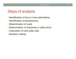 Cost Utility Analysis | PDF | Healthcare Industry | Industries