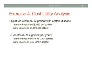 Cost Utility Analysis | PDF