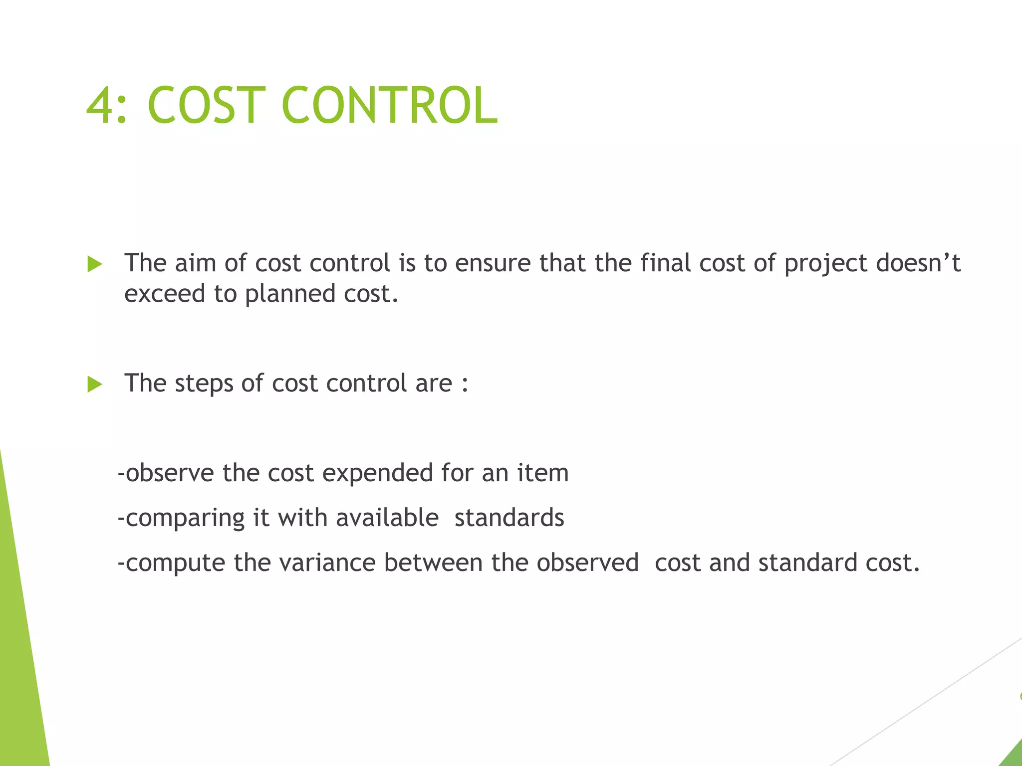 Cost & value management | PPTX