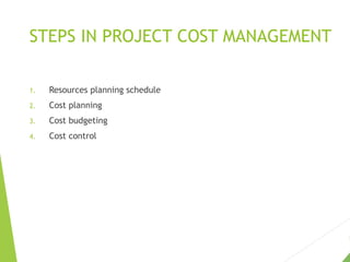 Cost & value management | PPTX