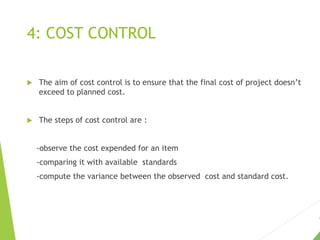 Cost & value management | PPTX