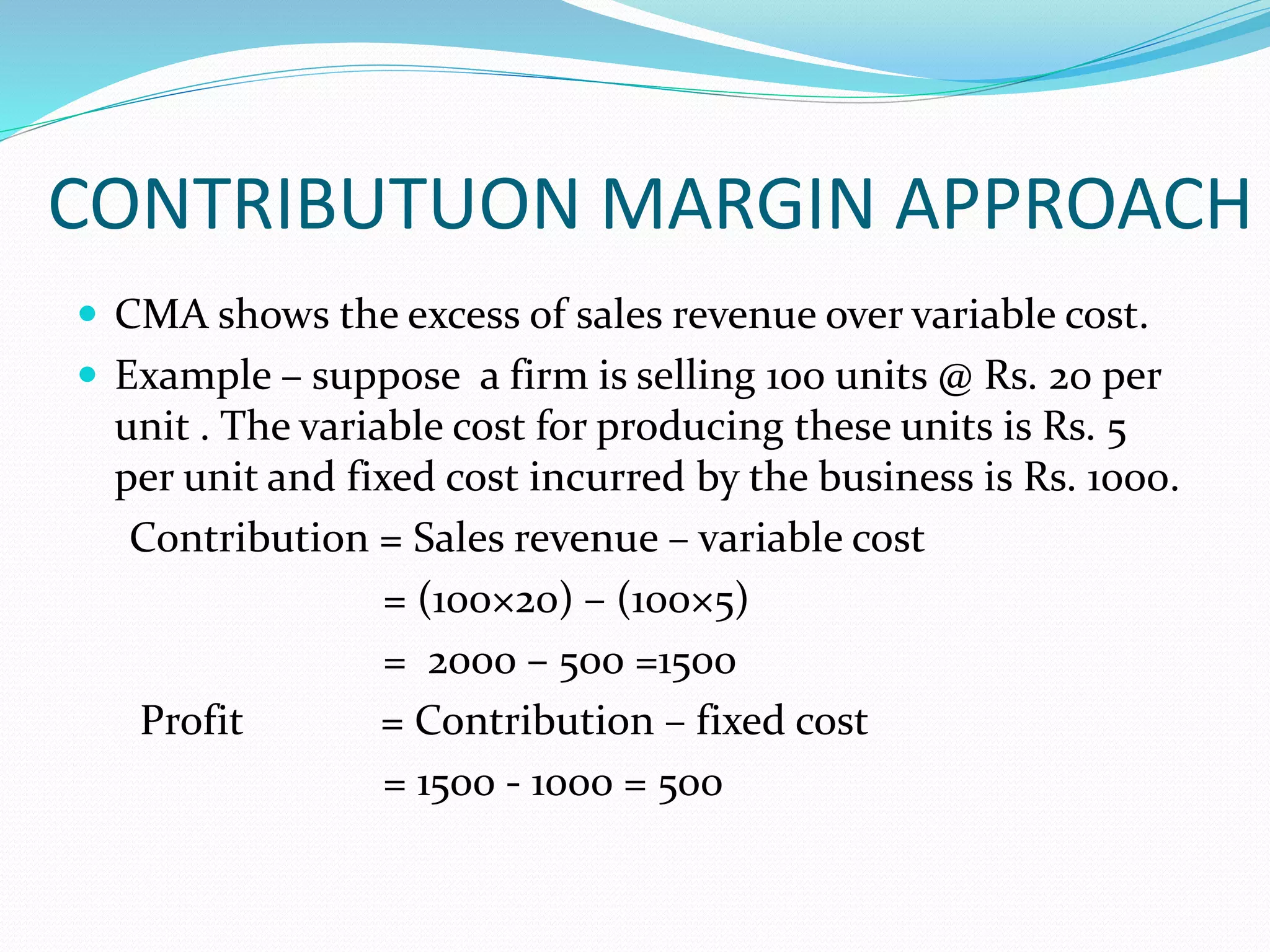 Cost volume profit analysis | PPTX