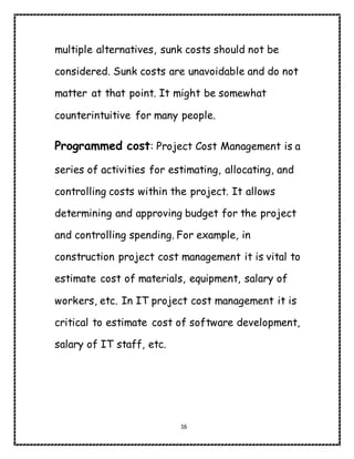 Notes on Cost volume profit analysis | DOCX