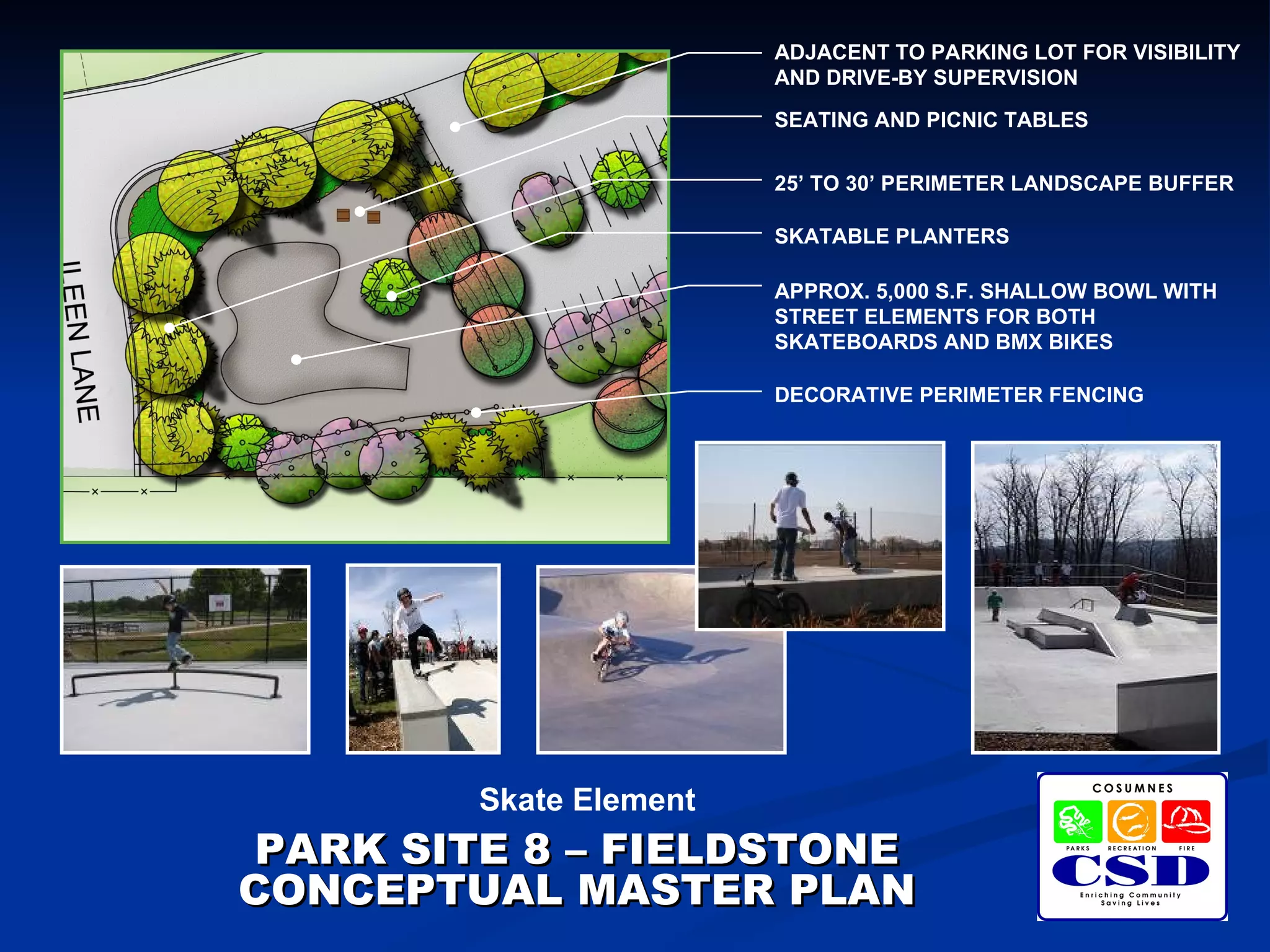 Cosumnes CSD - Fieldstone Park Conceptual Master Plan | PPT