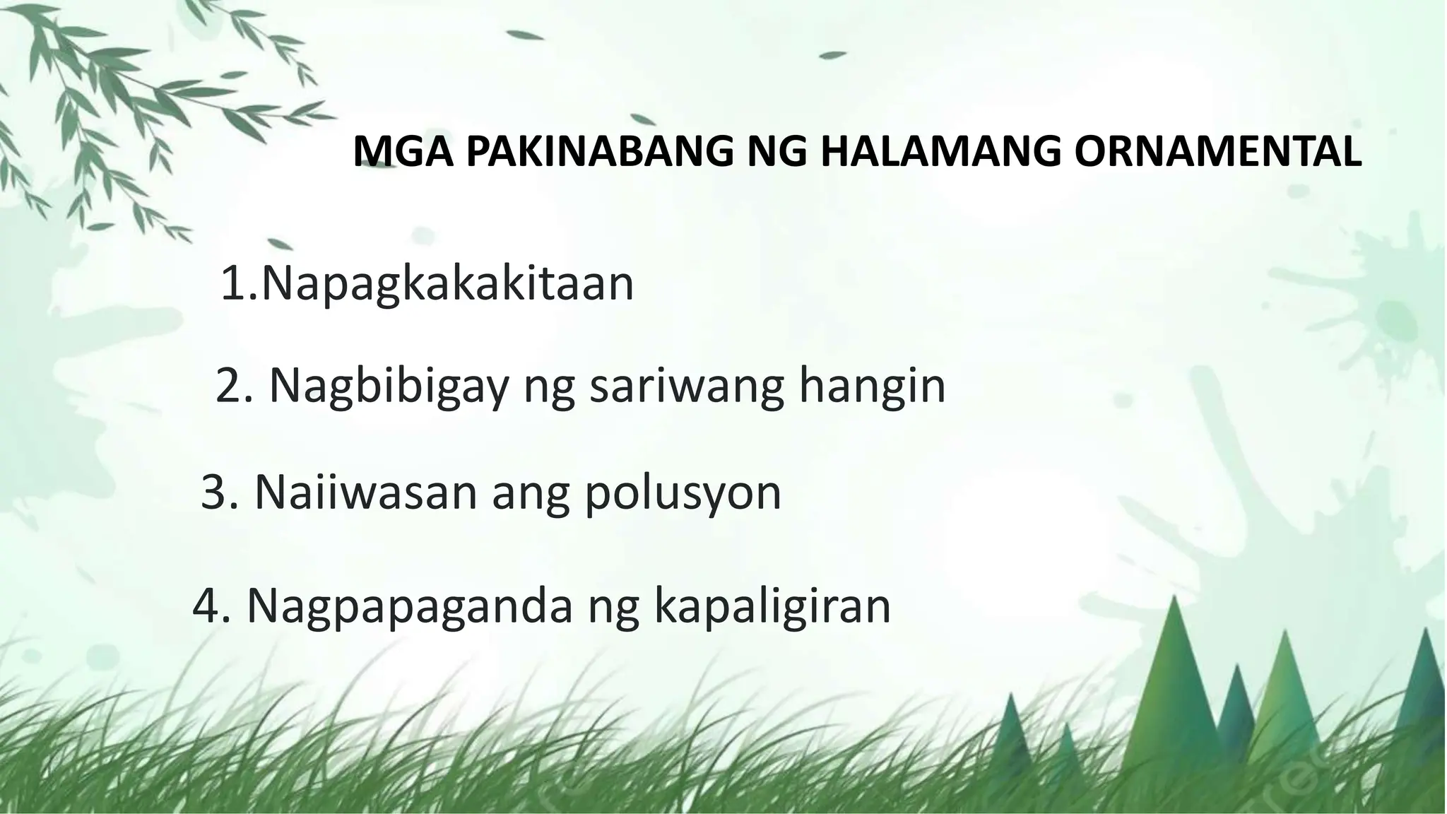Mga Pakinabang ng Halamang Ornamental Q3 | PPTX