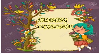 Mga Pakinabang ng Halamang Ornamental Q3 | PPTX