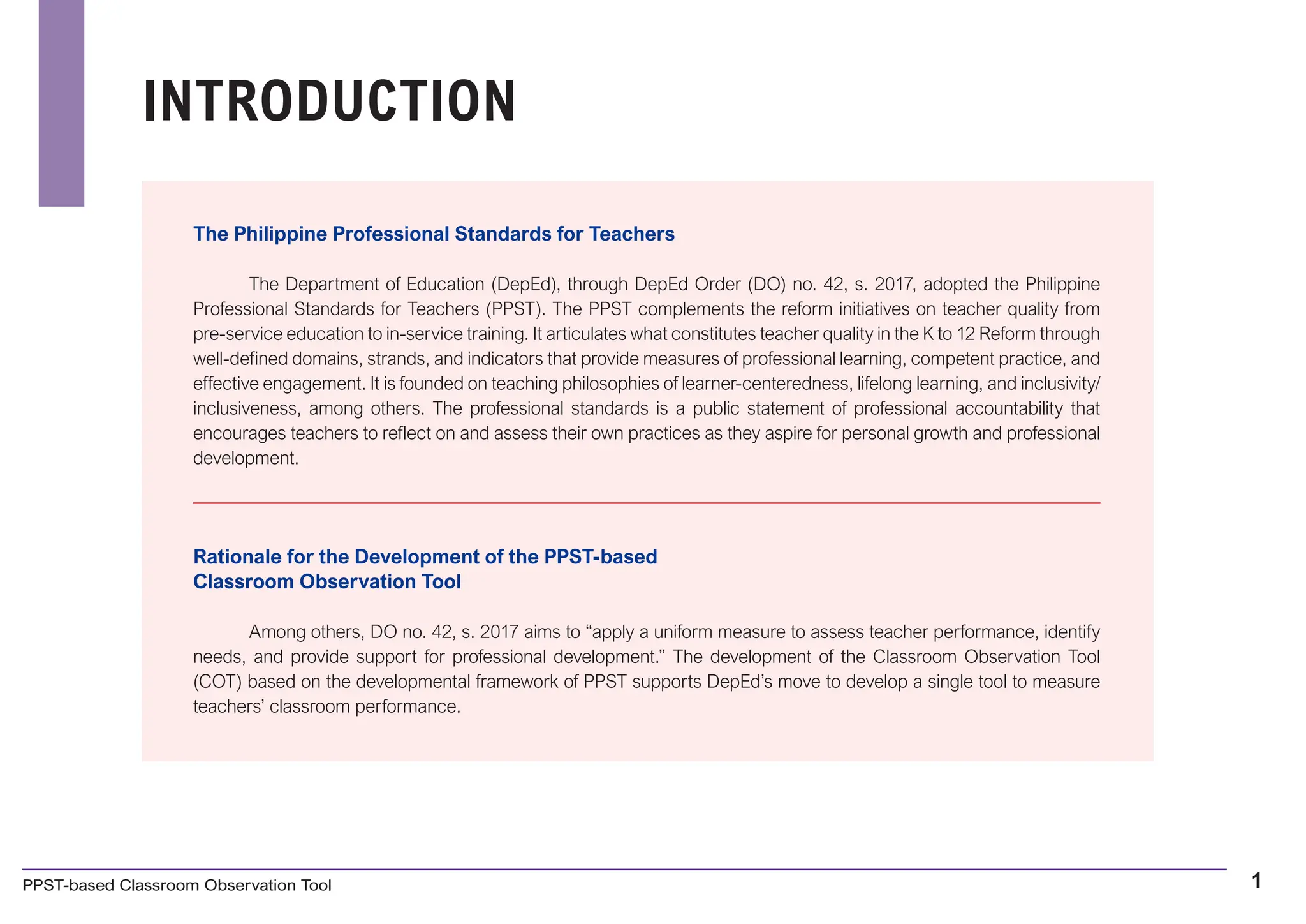 DepEd PPST RPMS COT Guidelines pdf file format | PDF