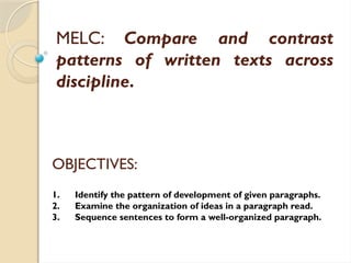 COT-3. Reading and Writing. Slideshare pptx | PPTX
