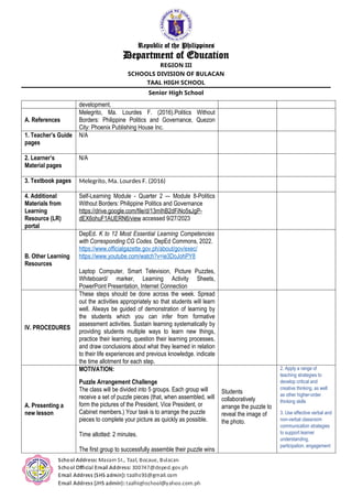 Philippine Politics and Governance-EXECUTIVE BRANCH 2.docx