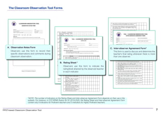 Classroom Observation Tools for Teachers | PDF