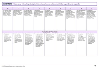 Classroom Observation Tools for Teachers | PDF
