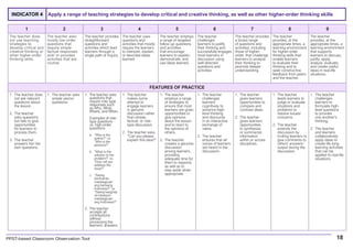 Classroom Observation Tools for Teachers | PDF