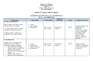 Cot lac-action-plan2019 | DOCX