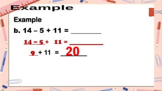 COT - MATH 2 Q2 W4 ORDER OF OPERATIONS INVOLVING ADDITION AND ...