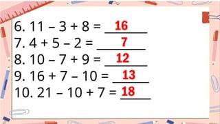 COT - MATH 2 Q2 W4 ORDER OF OPERATIONS INVOLVING ADDITION AND ...