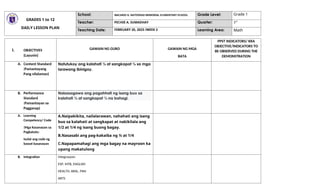 COT-PLAN-IN-MATH grade 1 1/2 and 1/4-Q3.docx