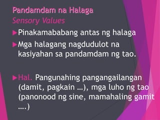 Hirarkiya ng Pagpapahalaga Edukasyon sa Pag papakatao 7 | PPT