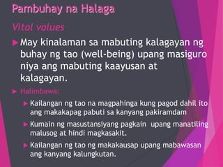Hirarkiya ng Pagpapahalaga Edukasyon sa Pag papakatao 7 | PPT
