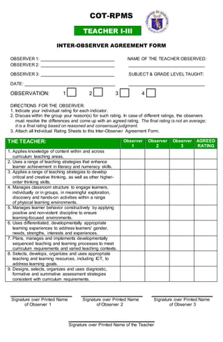 405735841-COT-RPMS-RATING-SHEET-OBSERVATION-NOTES-FORM, 46% OFF
