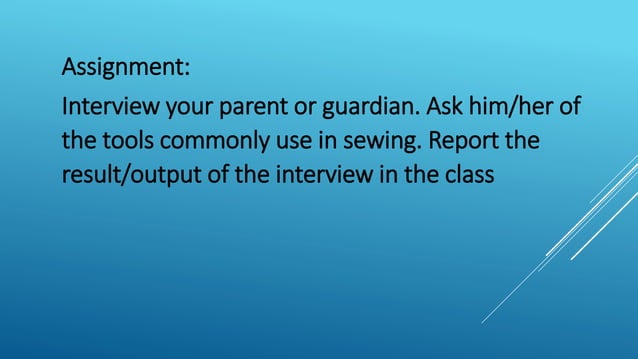 COT-TLE-1.pptx Classifying sewing toolss | PPTX | Needlework | Arts and Crafts