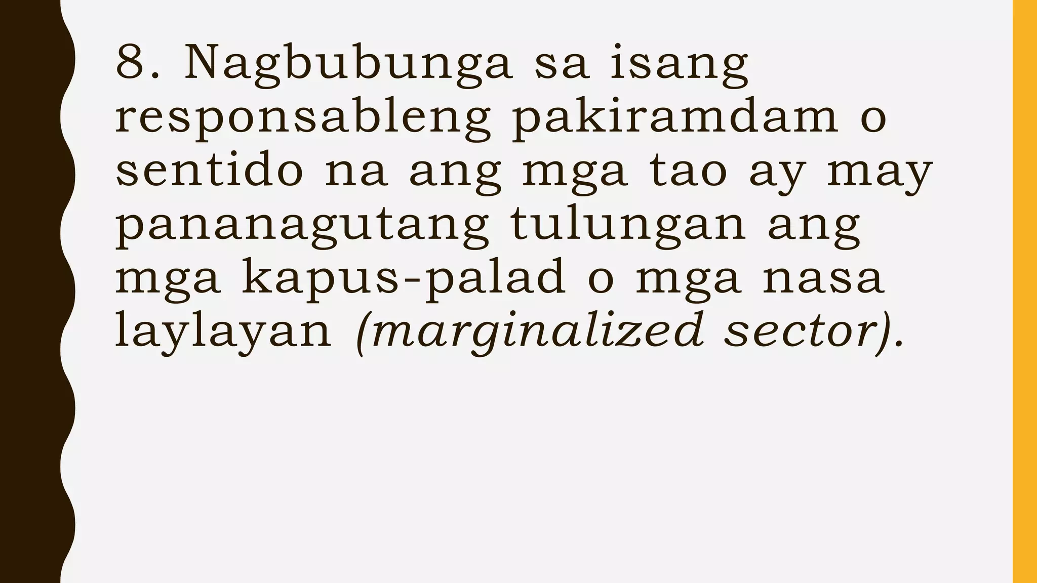 Epekto ng aktibong pakikilahok ng mamamayan sa mga gawaing pansibiko sa ...