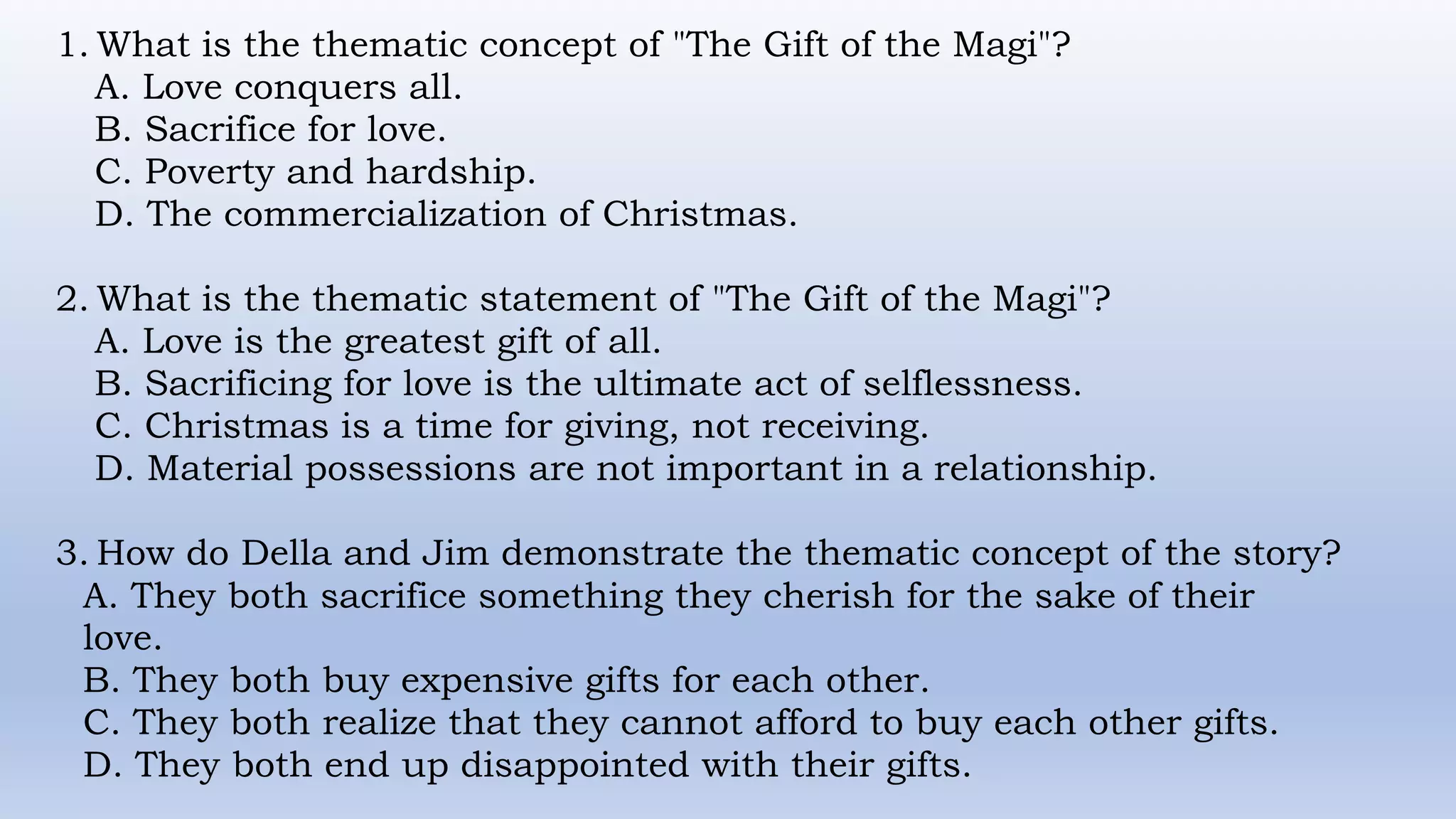 Thematic Concept and Thematic Statement | PPTX