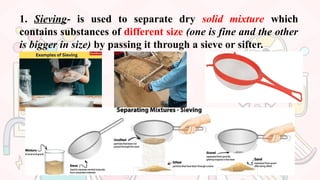 Ways of Separating Mixtures--- Grade Six | PPTX