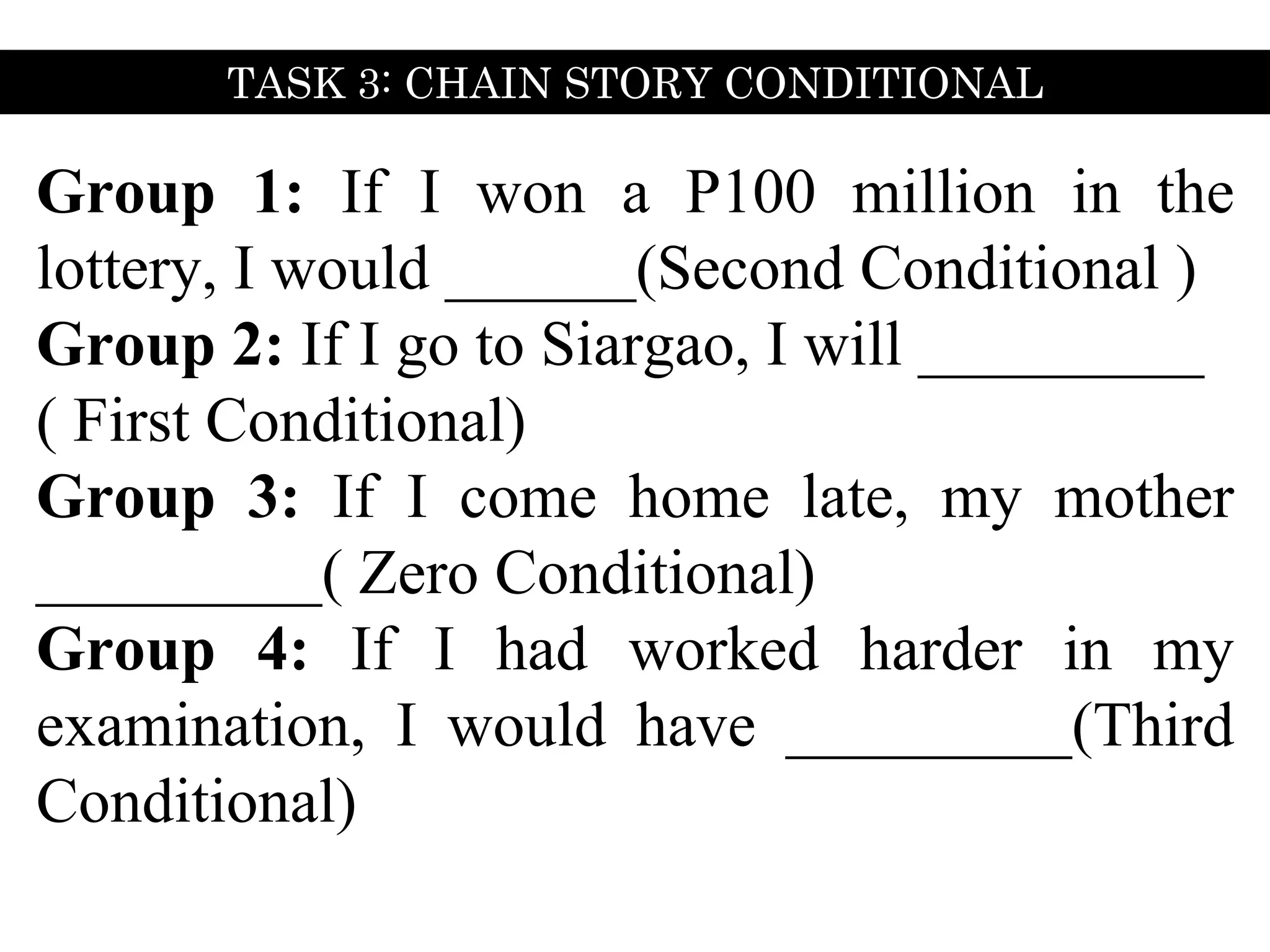 Lesson Presentation : English 9 - Conditional Sentences | PPTX