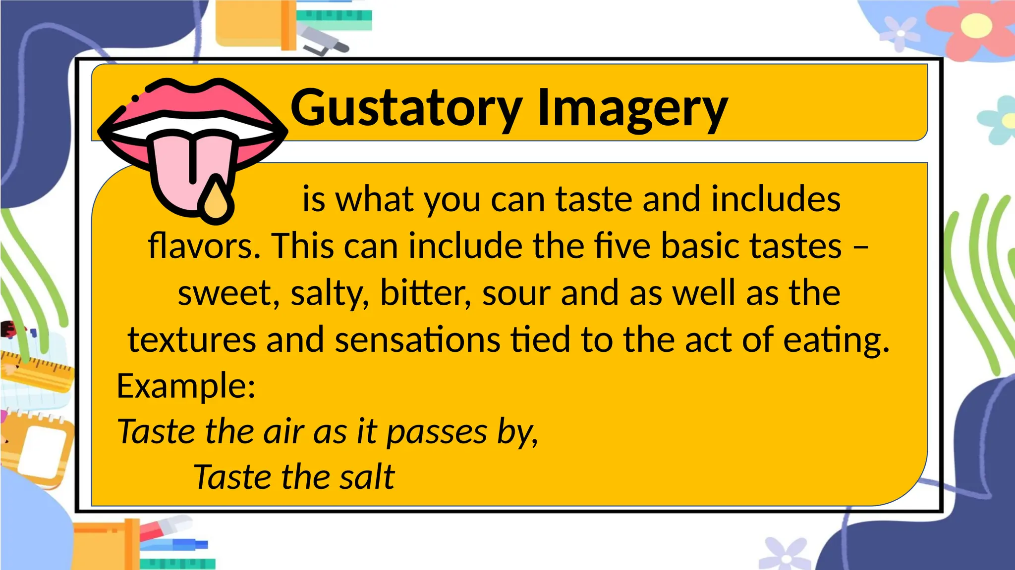 English10 Sensory Images for Class Observation | PPTX