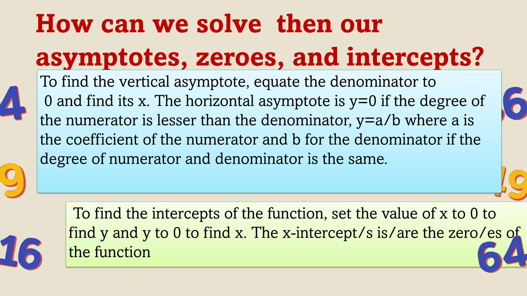 COT 1 - GENMATH - INTERCEPTS ZEROES AND ASYMPTOTES.pptx