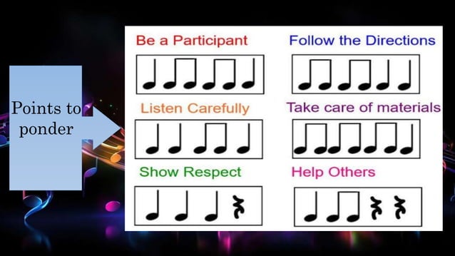 COT Music 6- Quarter 1-Rhythmic Pattern.ppt | Music | Entertainment