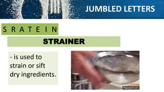 COT 1 bread and pastry - measuring dry and liquid ingredients ...